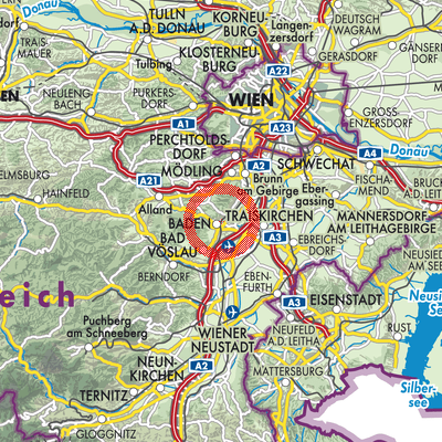 Baden - Stadtpläne und Landkarten