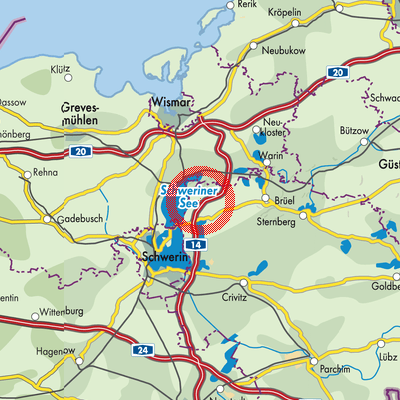 Dobin am See - Stadtpläne und Landkarten