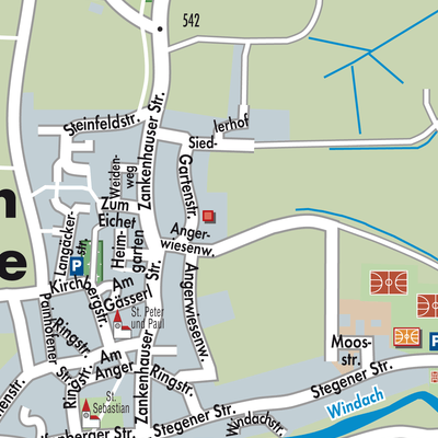 Eching am Ammersee - Stadtpläne und Landkarten