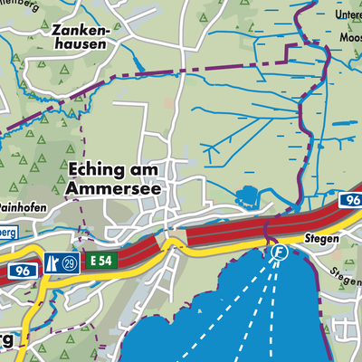 Eching am Ammersee - Stadtpläne und Landkarten