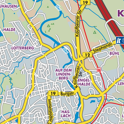 Kempten (Allgäu) - Stadtpläne und Landkarten