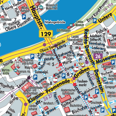 Linz - Stadtpläne und Landkarten