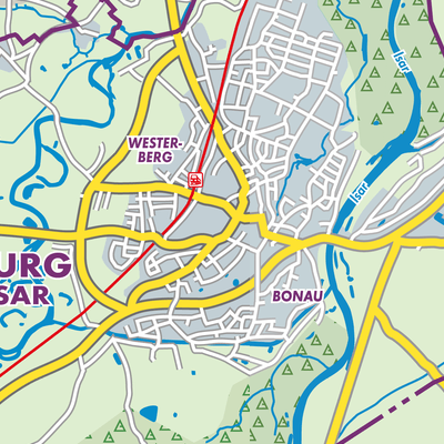 Moosburg - Stadtpläne und Landkarten
