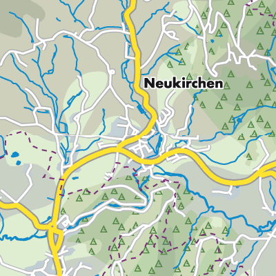 Neukirchen - Stadtpläne und Landkarten