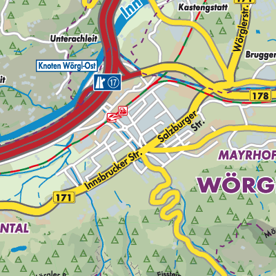 Wörgl - Stadtpläne und Landkarten