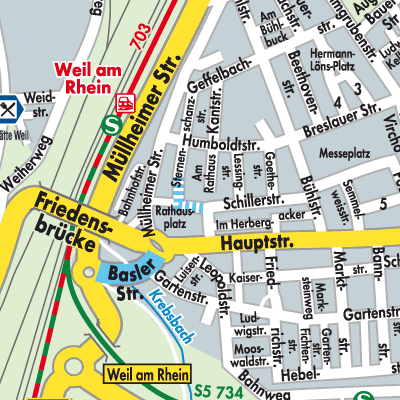 Weil am Rhein - Stadtpläne und Landkarten