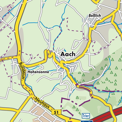 Aach - Stadtpläne und Landkarten