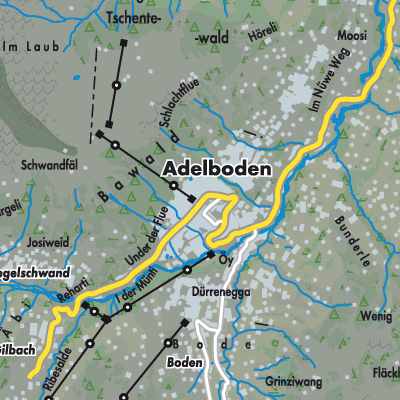 Adelboden - Stadtpläne und Landkarten