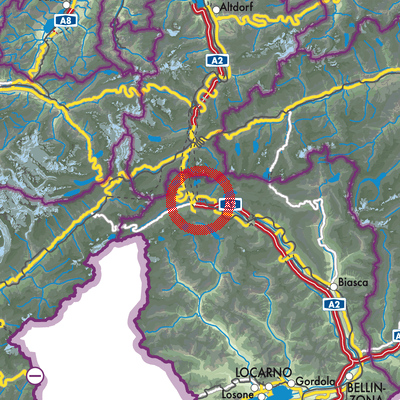Airolo - Stadtpläne und Landkarten
