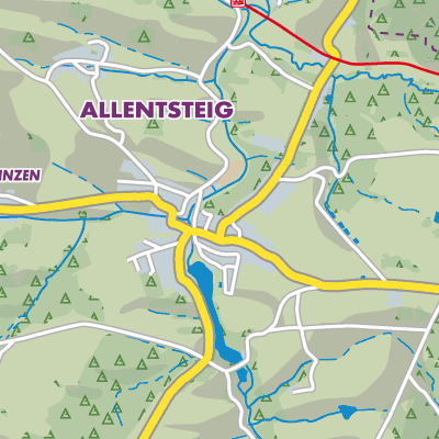 Allentsteig - Stadtpläne und Landkarten