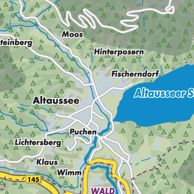 Altaussee - Stadtpläne und Landkarten