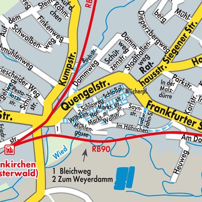 Altenkirchen (Westerwald) - Stadtpläne und Landkarten