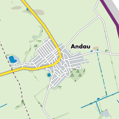 Andau - Stadtpläne und Landkarten