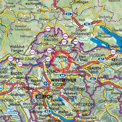 Andelfingen - Stadtpläne und Landkarten
