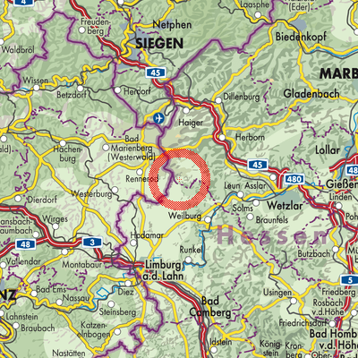 Arborn - Stadtpläne und Landkarten