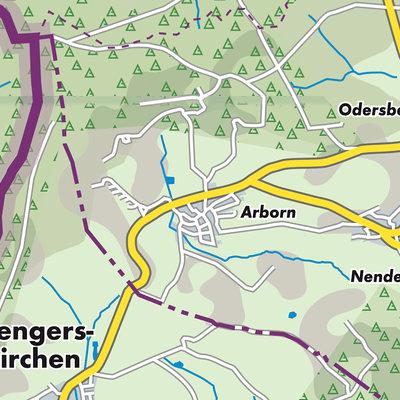 Arborn - Stadtpläne und Landkarten