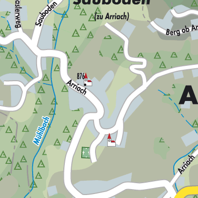 Arriach - Stadtpläne und Landkarten