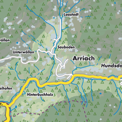 Arriach - Stadtpläne und Landkarten