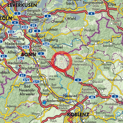 Asbach - Stadtpläne und Landkarten