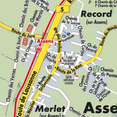 Assens - Stadtpläne und Landkarten