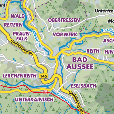 Bad Aussee - Stadtpläne und Landkarten