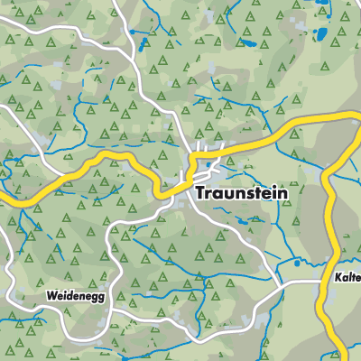 Bad Traunstein - Stadtpläne und Landkarten