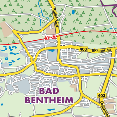 Bad Bentheim - Stadtpläne und Landkarten