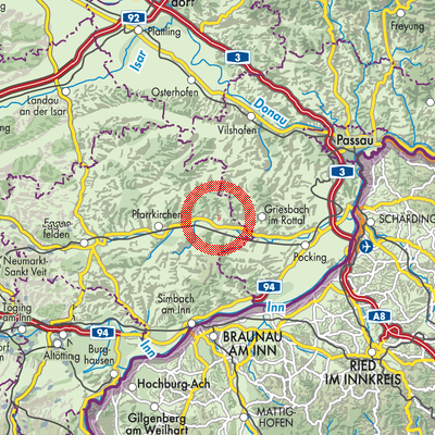 Bad Birnbach - Stadtpläne und Landkarten
