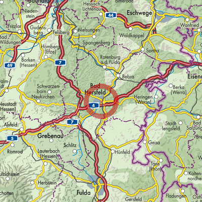 Karte Von Bad Hersfeld