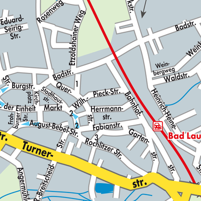 Bad Lausick - Stadtpläne und Landkarten