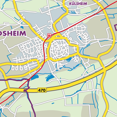 Bad Windsheim - Stadtpläne und Landkarten