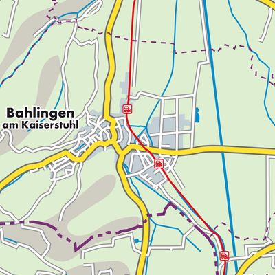 Bahlingen - Stadtpläne und Landkarten