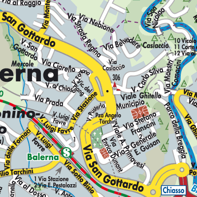 Balerna - Stadtpläne und Landkarten