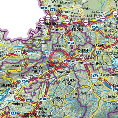 Balsthal - Stadtpläne und Landkarten