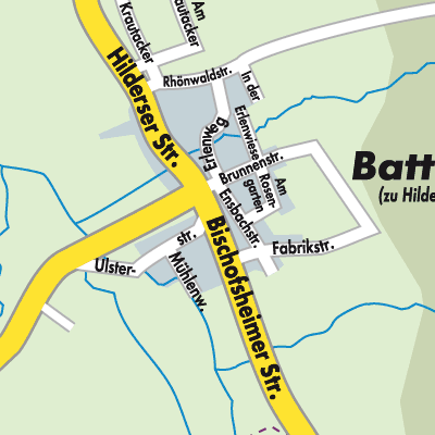 Batten - Stadtpläne und Landkarten