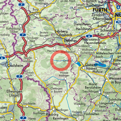 Bechhofen - Stadtpläne und Landkarten