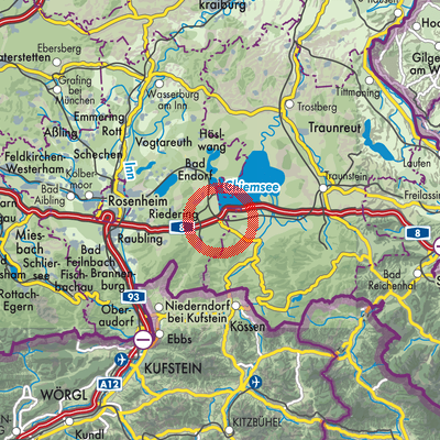 Bernau am Chiemsee - Stadtpläne und Landkarten