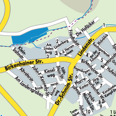Bernbach - Stadtpläne und Landkarten