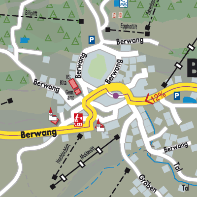 Berwang - Stadtpläne und Landkarten