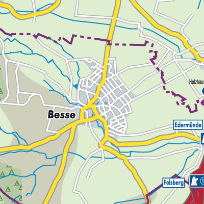 Besse - Stadtpläne und Landkarten