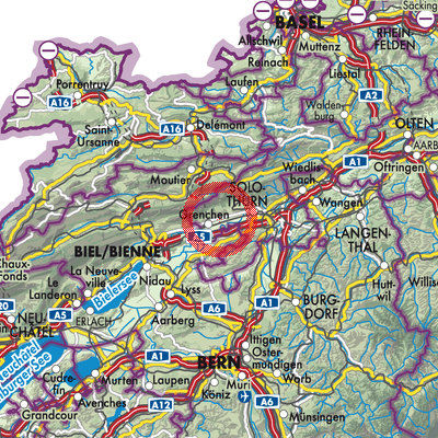 Bettlach - Stadtpläne und Landkarten