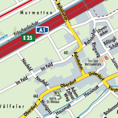 Bezirk Gäu - Stadtpläne und Landkarten