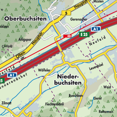 Bezirk Gäu - Stadtpläne und Landkarten