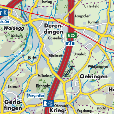 Bezirk Wasseramt - Stadtpläne und Landkarten