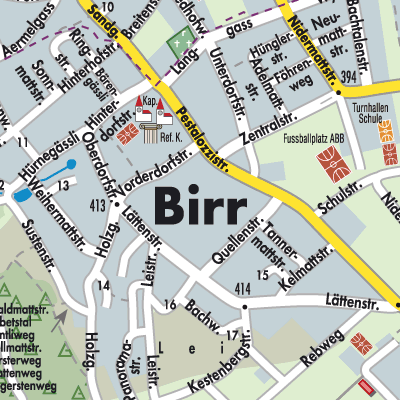Birr - Stadtpläne und Landkarten