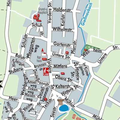 Bissingen an der Teck - Stadtpläne und Landkarten