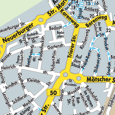 Bitburger Land - Stadtpläne und Landkarten