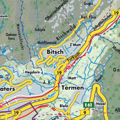 Bitsch - Stadtpläne und Landkarten
