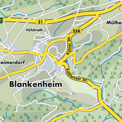 Blankenheim - Stadtpläne und Landkarten