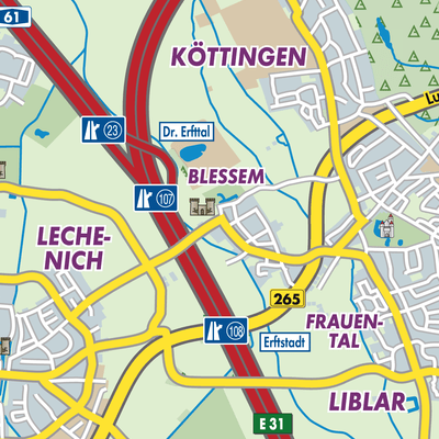 Blessem - Stadtpläne und Landkarten